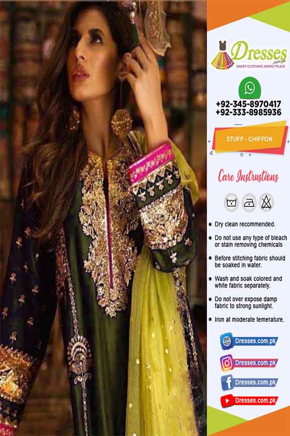 Bisma Khan Latest Chiffon Dresses 2020 | Pakistani Dresses Marketplace